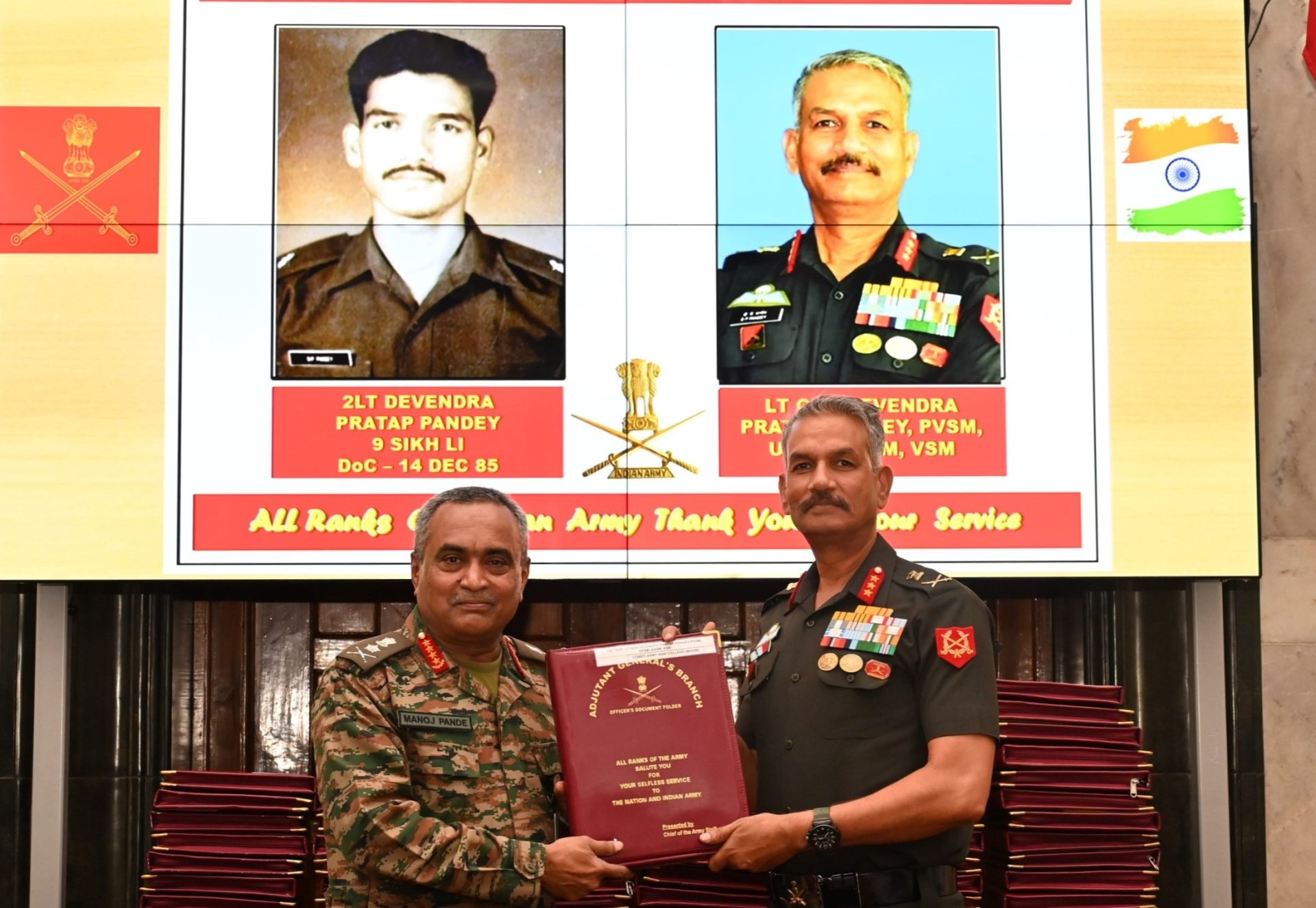 General Manoj Pande Commends Retiring Officers for Their Service at ...