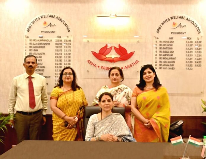 Sunita Dwivedi Assumes Role as 24th President of Army Wives Welfare ...
