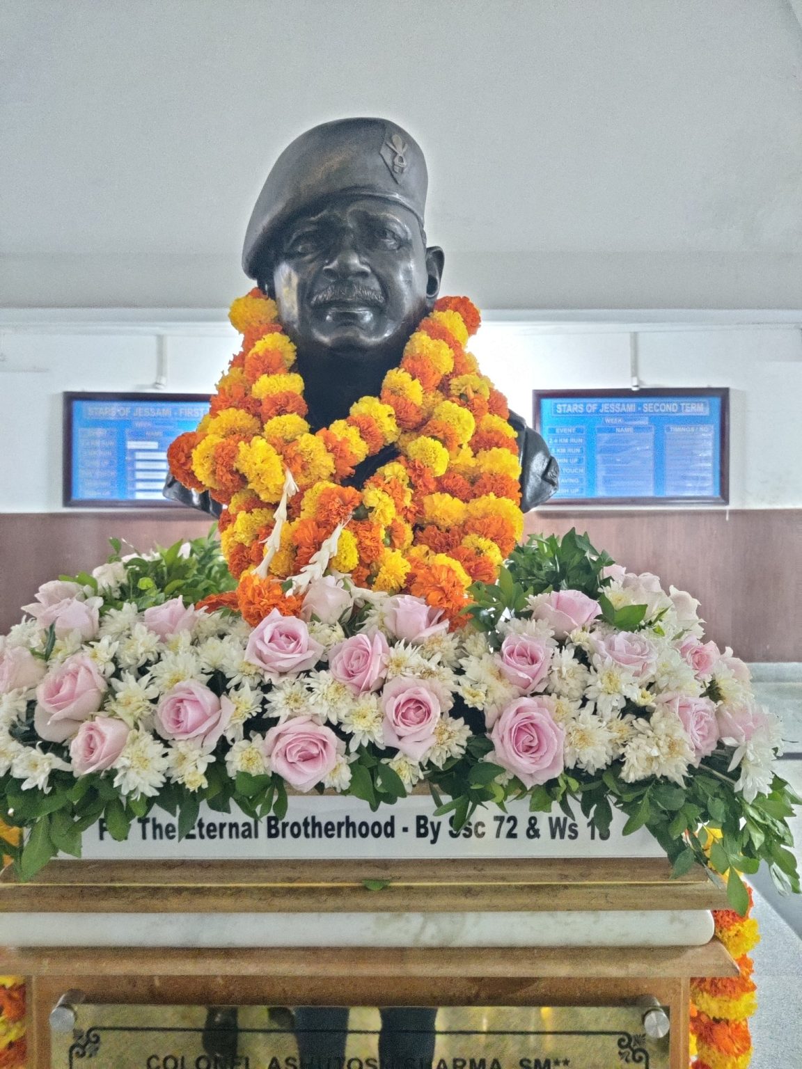 Bust of Colonel Ashutosh Sharma Unveiled at Officers Training Academy ...