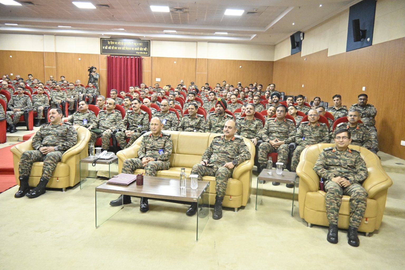 Lt Gen Anindya Sengupta Addresses Officers of Surya Command in Lucknow