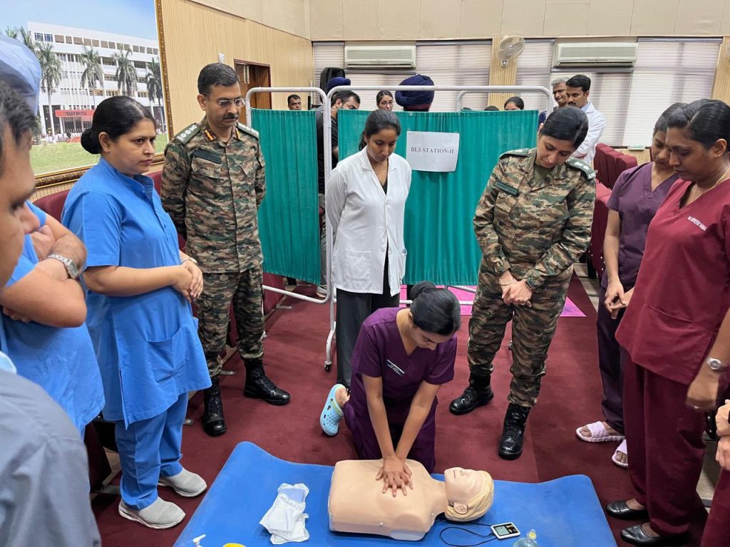 Command Hospital Chandimandir Hosts BLS and ACLS Training Course