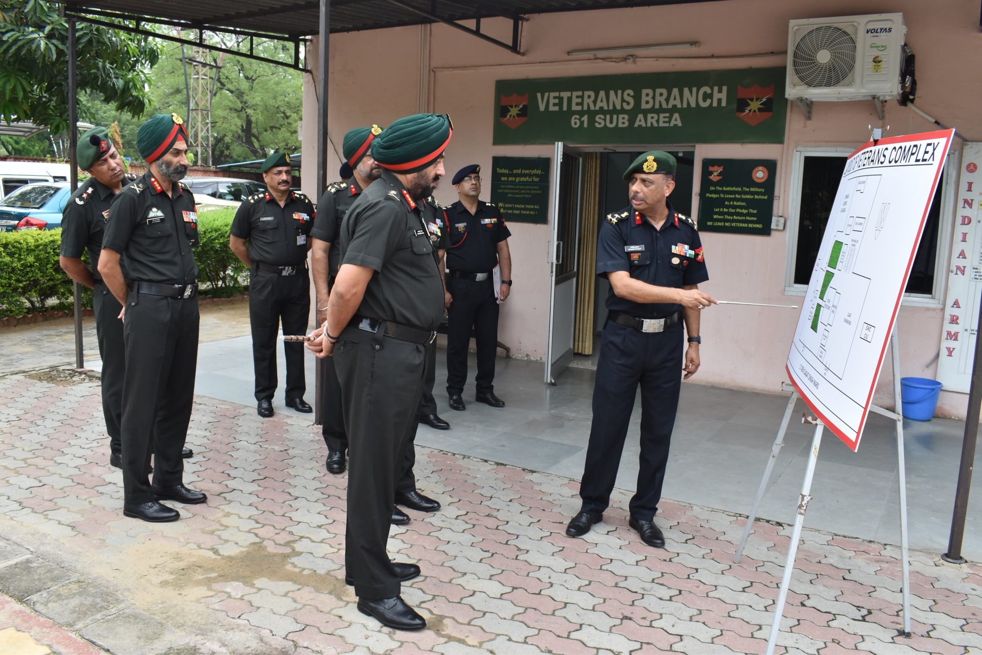 Lt Gen Manjinder Singh Reviews Integrated Veterans Complex in Jaipur