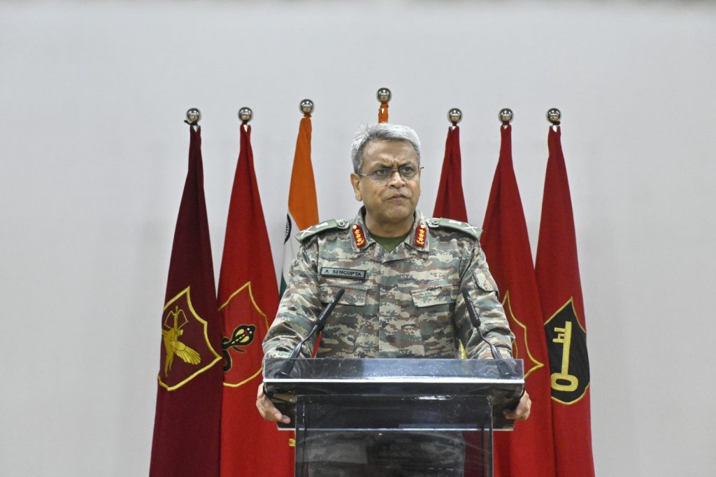 Lt Gen Anindya Sengupta Addresses Officers of Surya Command in Lucknow