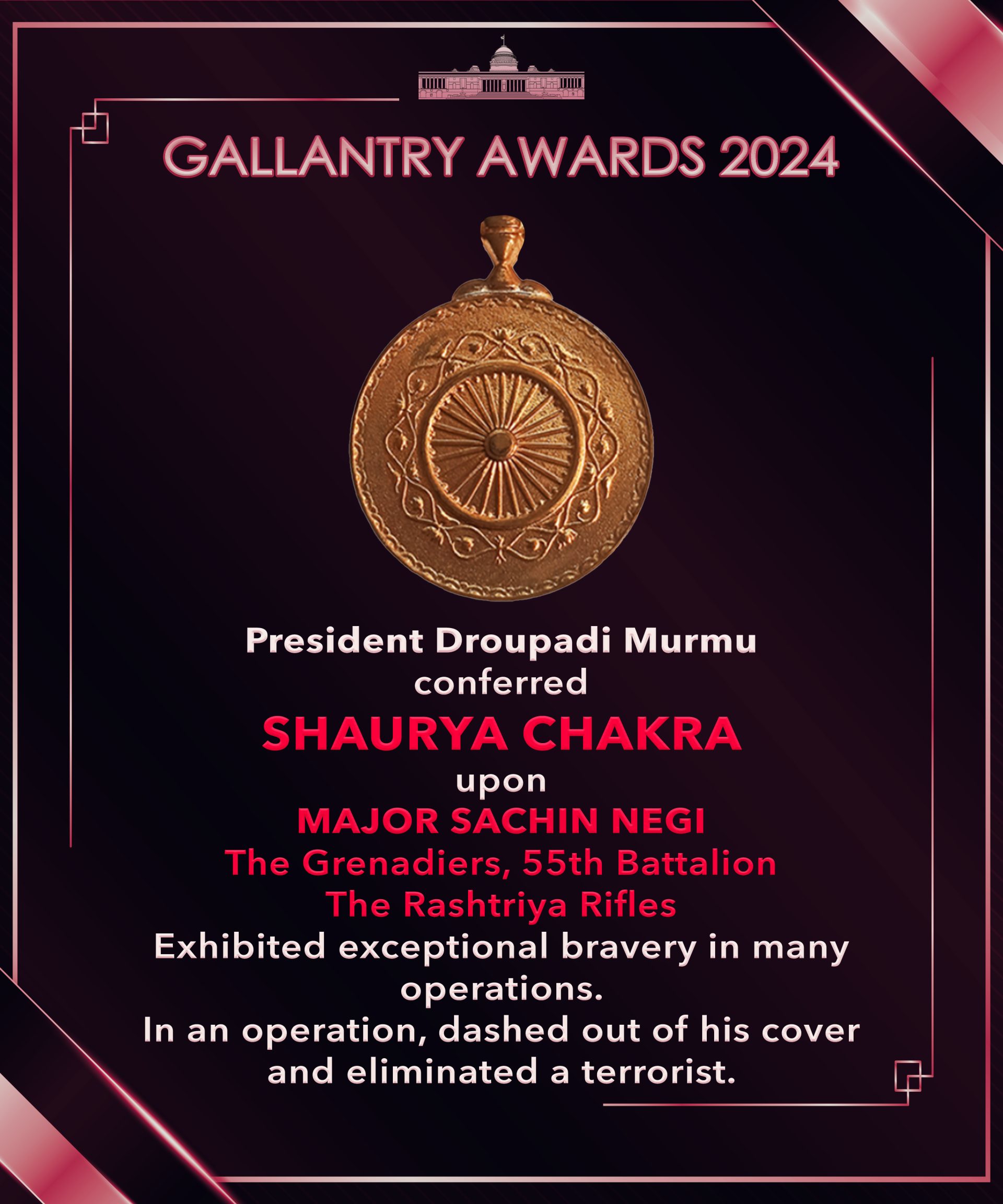 Meet Major Sachin Negi 55 RR Shaurya Chakra
