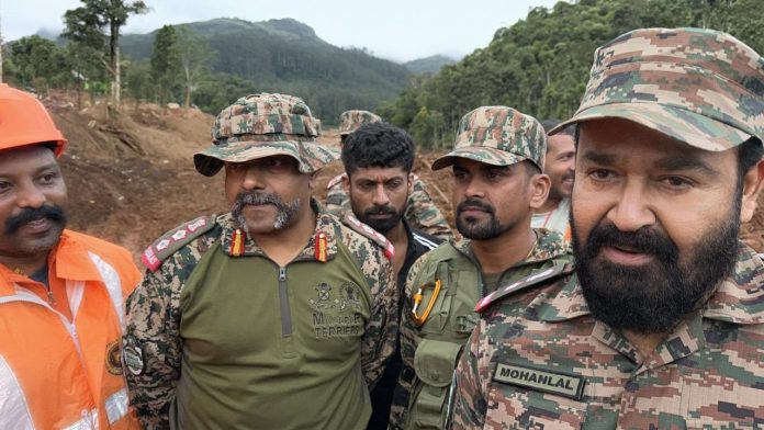Territorial Army Lieutenant Colonel Mohanlal Joins Rescue Efforts in ...