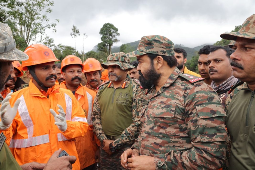 Territorial Army Lieutenant Colonel Mohanlal Joins Rescue Efforts in ...