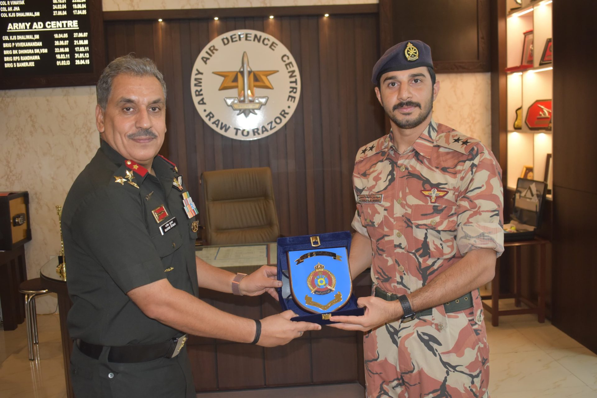 Royal Oman Army Delegation Visits Army Air Defence Centre in Gopalpur