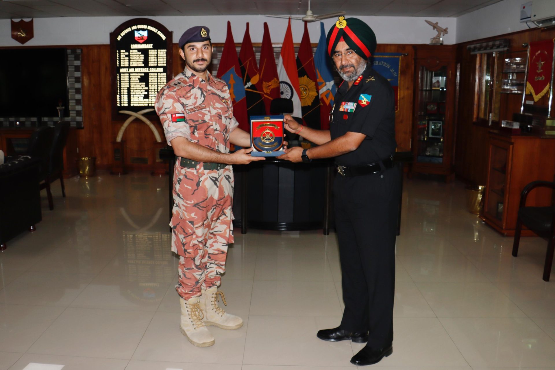Oman Army Delegation Visits Army Air Defence College in Gopalpur to ...
