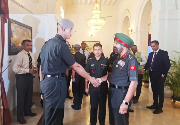 Lt Gen Karanbir Singh Brar Presents Regimental Accoutrements at OTA Chennai