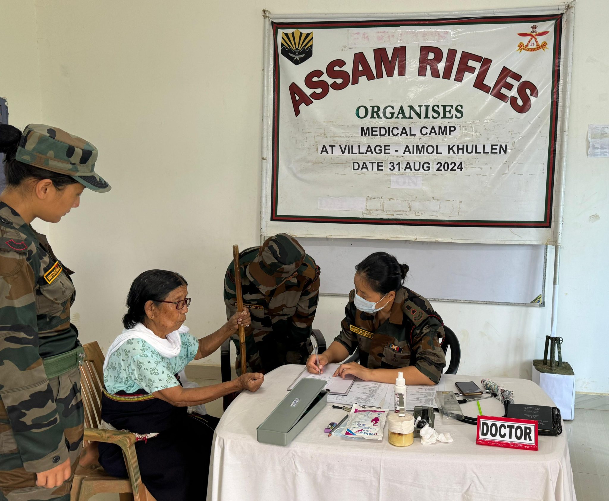 Assam Rifles Conducts Medical Camp in Aimol Khullen Village, Manipur