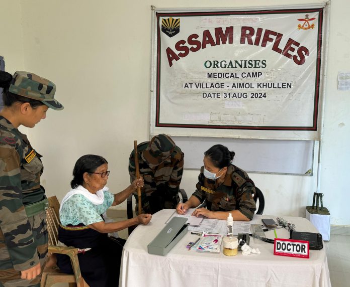 Assam Rifles Conducts Medical Camp in Aimol Khullen Village, Manipur