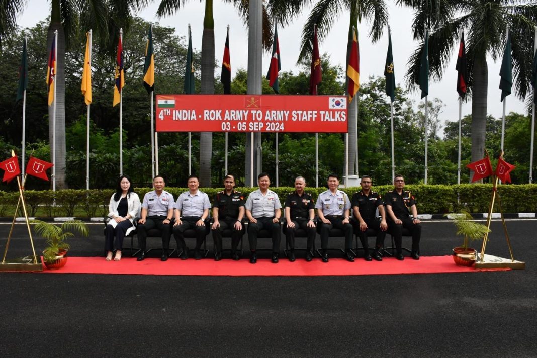 India and Republic of Korea Conduct 4th Army to Army Staff Talks in Mhow
