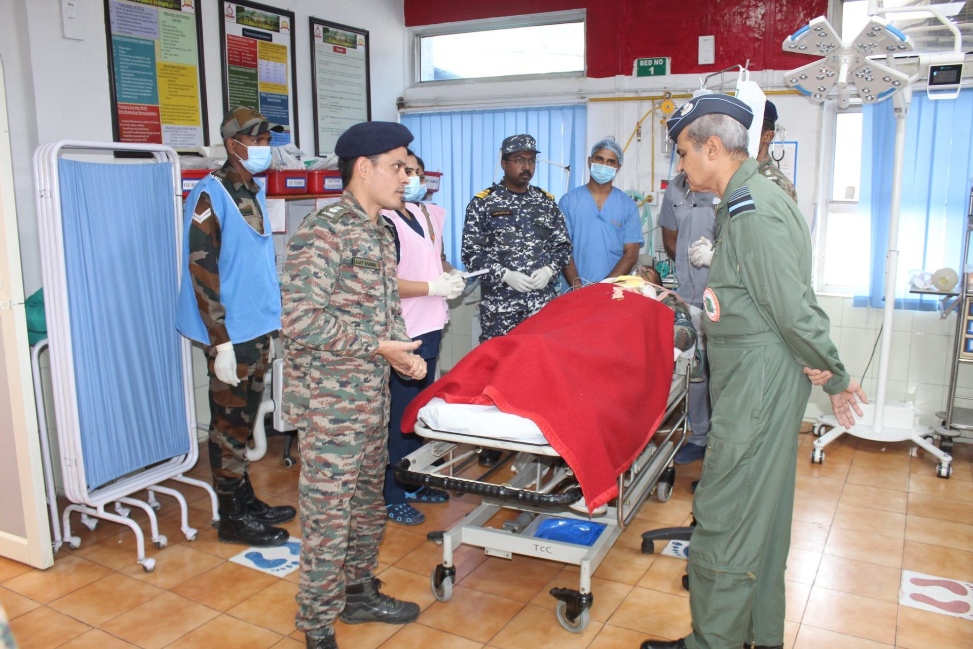Air Marshal Rajesh Vaidya Visits 92 Base Hospital, Srinagar