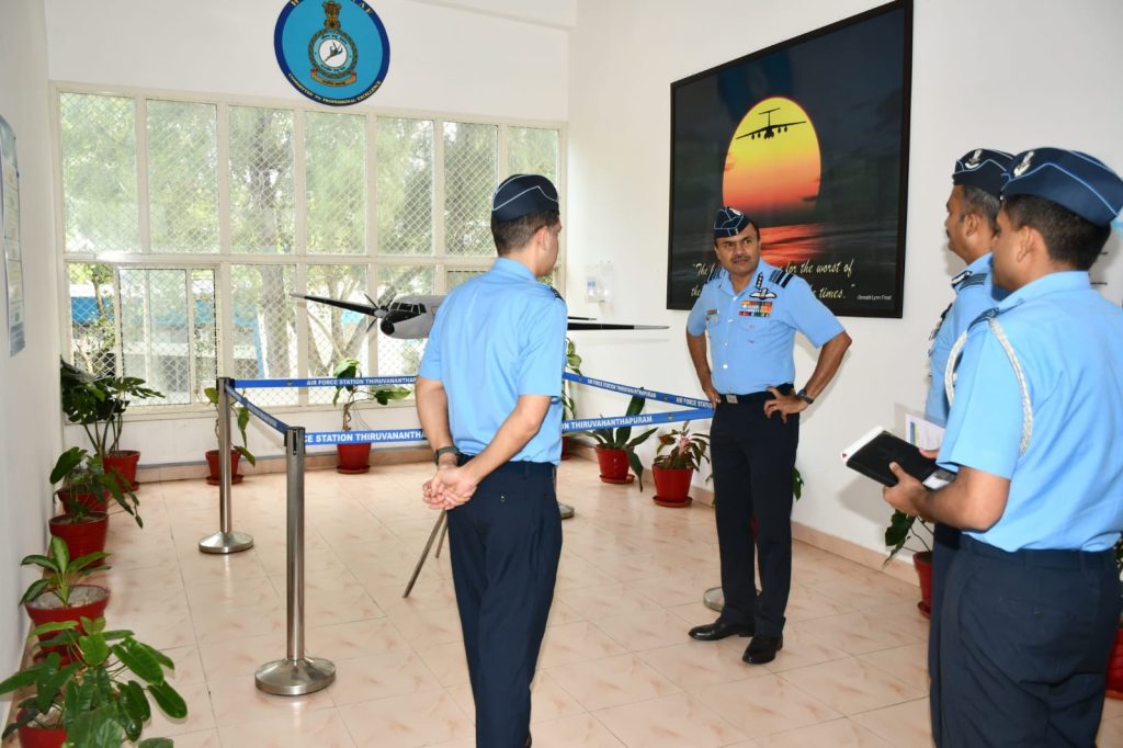 Air Marshal B Manikantan Visits AF Station Thiruvananthapuram