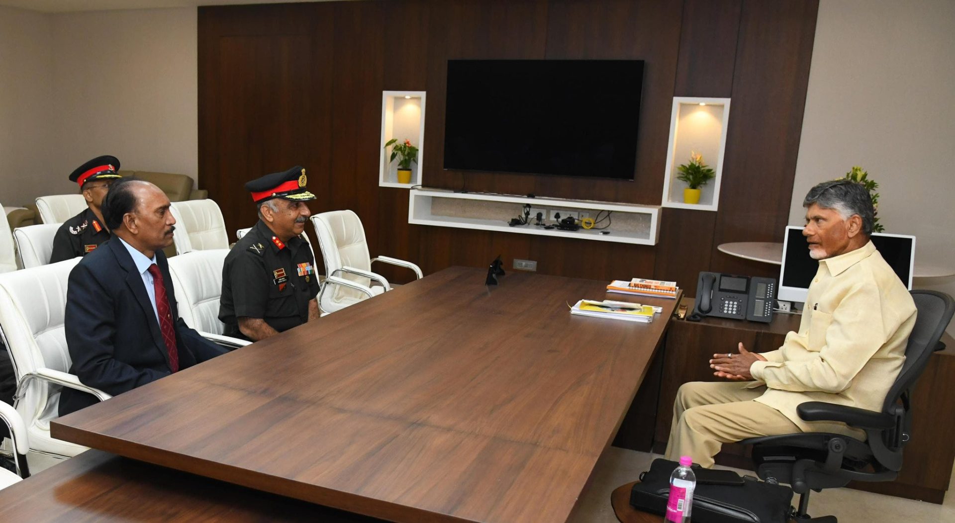 Major General Rakesh Manocha Meets Andhra Pradesh CM Nara Chandra Babu ...
