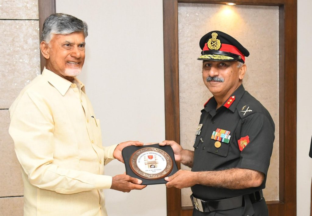 Major General Rakesh Manocha Meets Andhra Pradesh CM Nara Chandra Babu ...