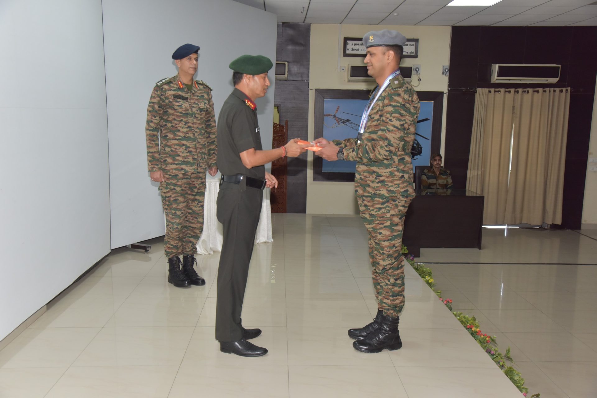 Lt Gen Neeraj Varshney Addresses Army Aviation Corps Officers