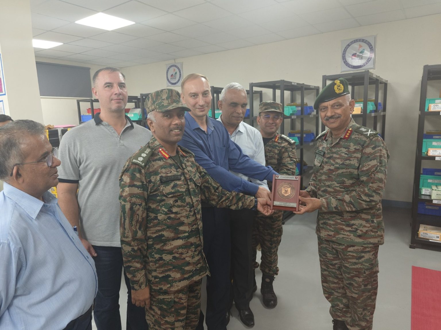 Lt Gen PS Shekhawat Visits Indo Russian Rifles Pvt Ltd in Amethi