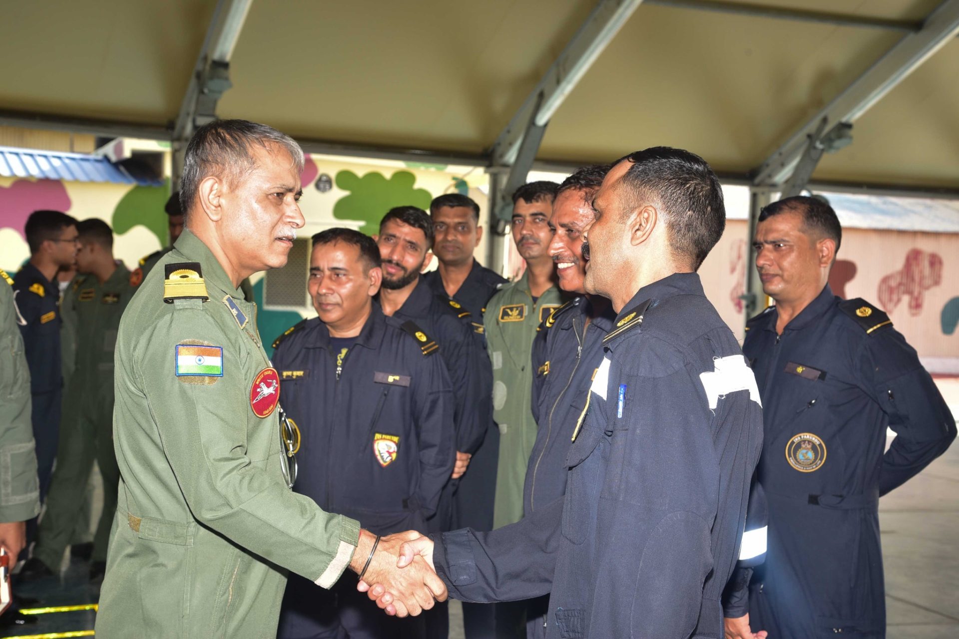 Rear Admiral Janak Bevli Reviews INS Parundu