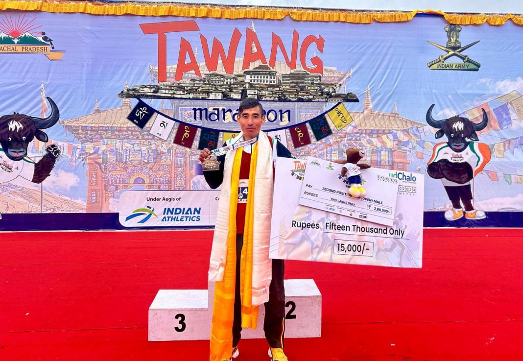 Subedar Arjun Pradhan Wins Tawang Marathon