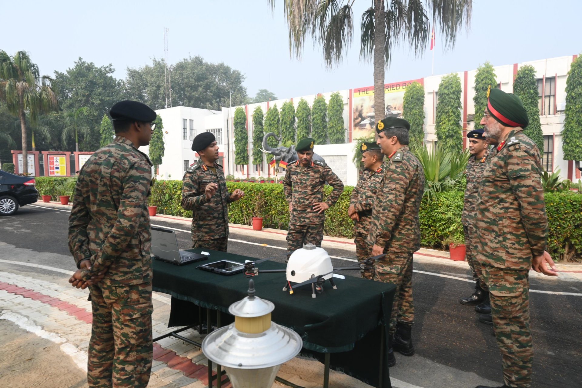 Lt General Manoj Kumar Katiyar Reviews Airawat Division