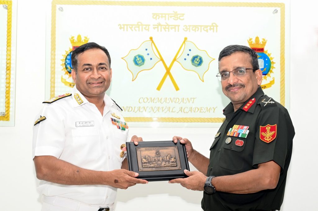 Lt General Vipul Shinghal Visits Indian Naval Academy