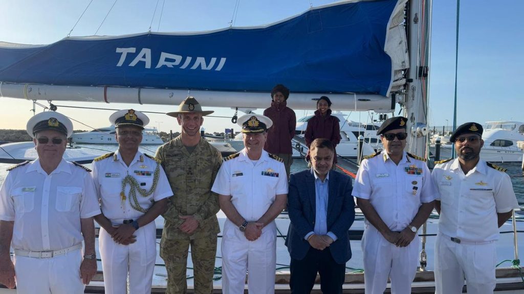 Indian Naval Sailing Vessel Tarini Arrives in Fremantle, Australia ...
