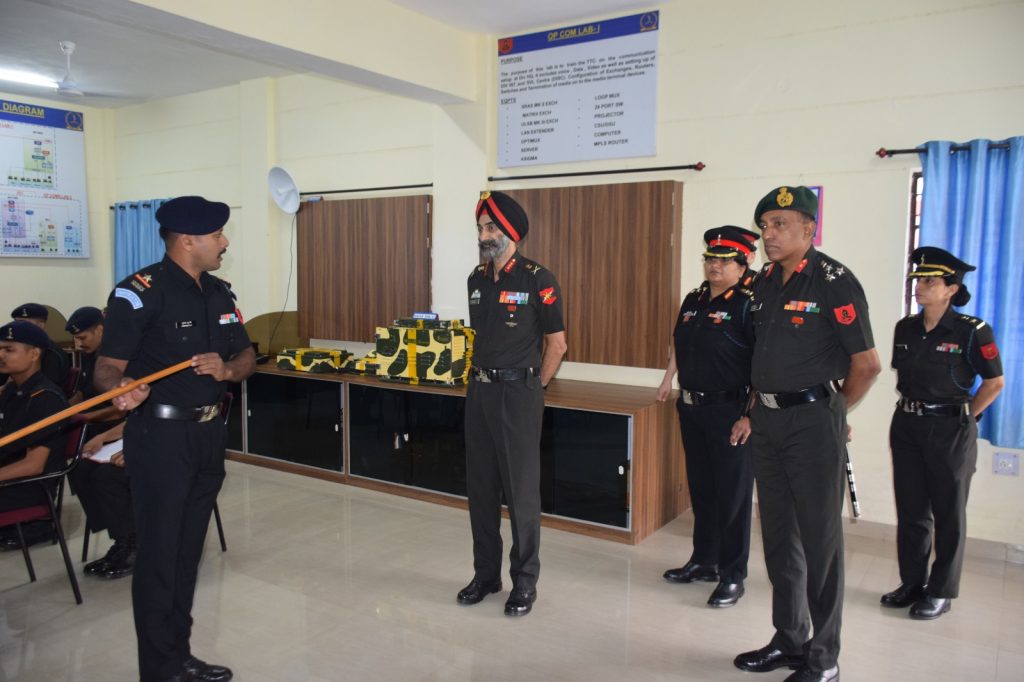 Lt Gen HS Vandra Visits 1 Signal Training Centre in Jabalpur