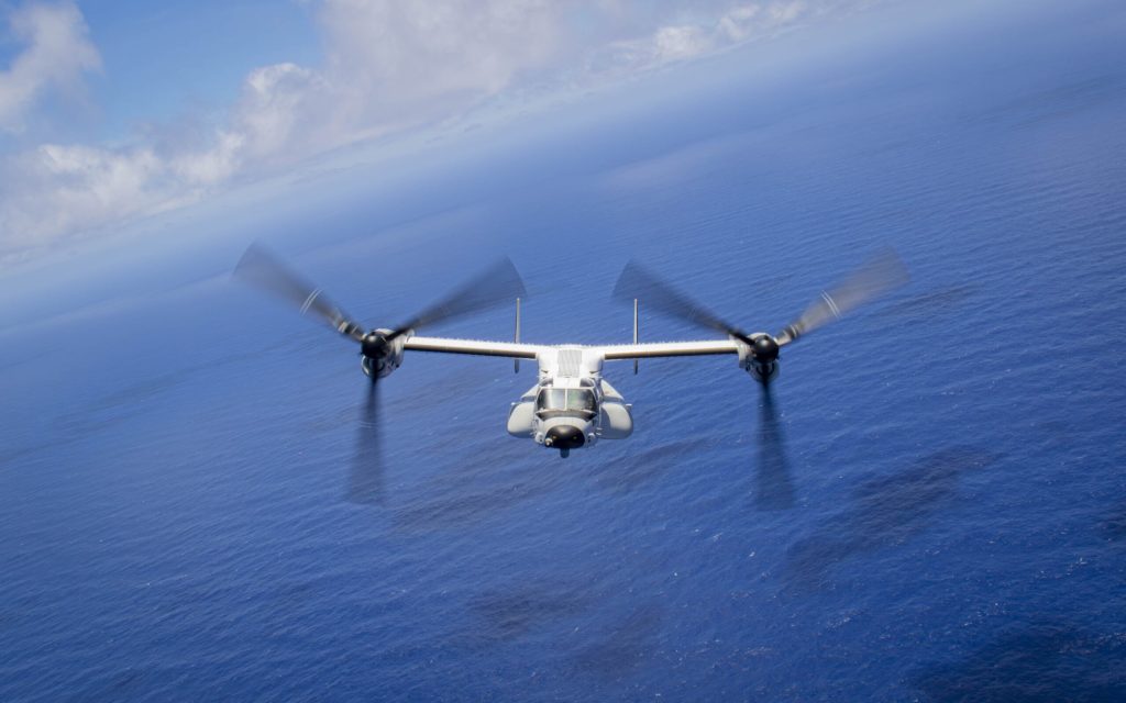 US Navy Inducts First CMV-22B Osprey for Maintenance at Fleet Readiness ...