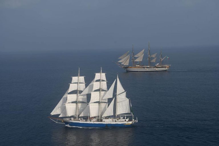 INS Tarangini and Italian Sail Ship Amerigo Vespucci Conduct Joint ...