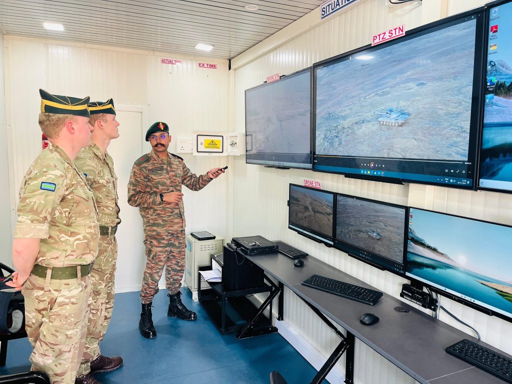 Young Officers from UK Army Visit Armoured Corps Centre & School Ahmednagar