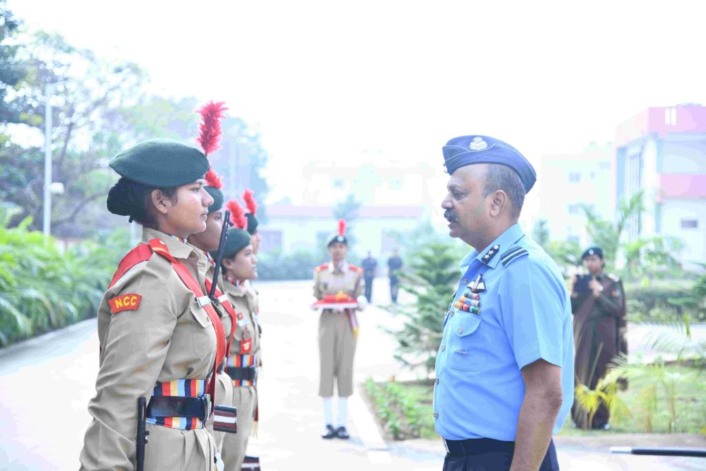 Air Vice Marshal PVS Narayana Conducts Annual Inspection of Odisha NCC ...