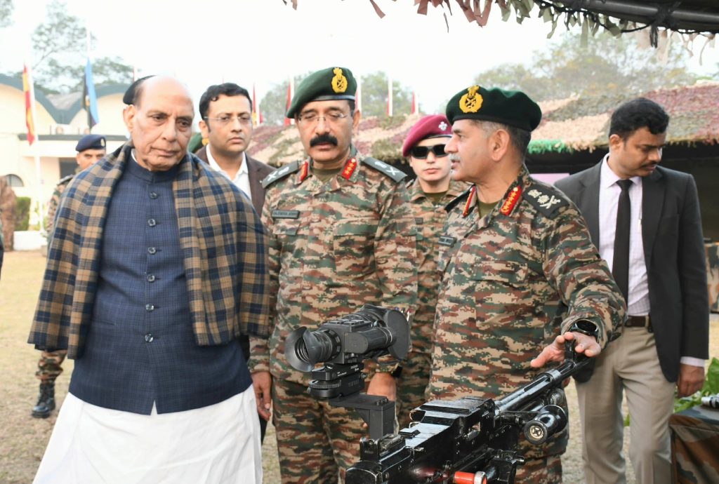 Raksha Mantri Rajnath Singh and COAS Visit MCTE and Infantry School, Mhow