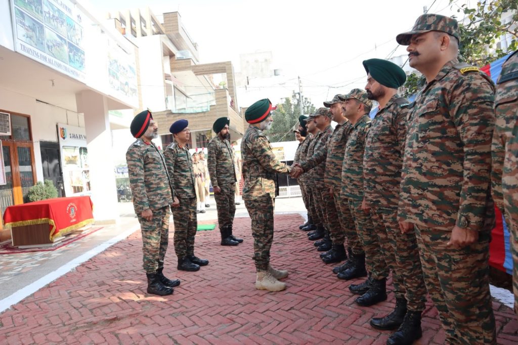 Major General Anupinder Bevli Visits 2 J&K Battalion NCC in Jammu