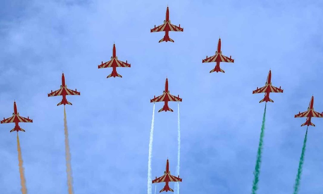 Suryakiran Aerobatic Team Dazzles Hyderabad with Aerial Display, Set ...