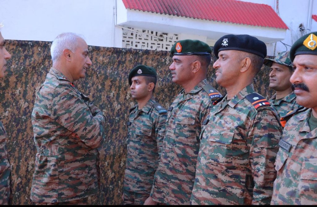 GOC Rising Star Corps Reviews Operational Preparedness in Jammu