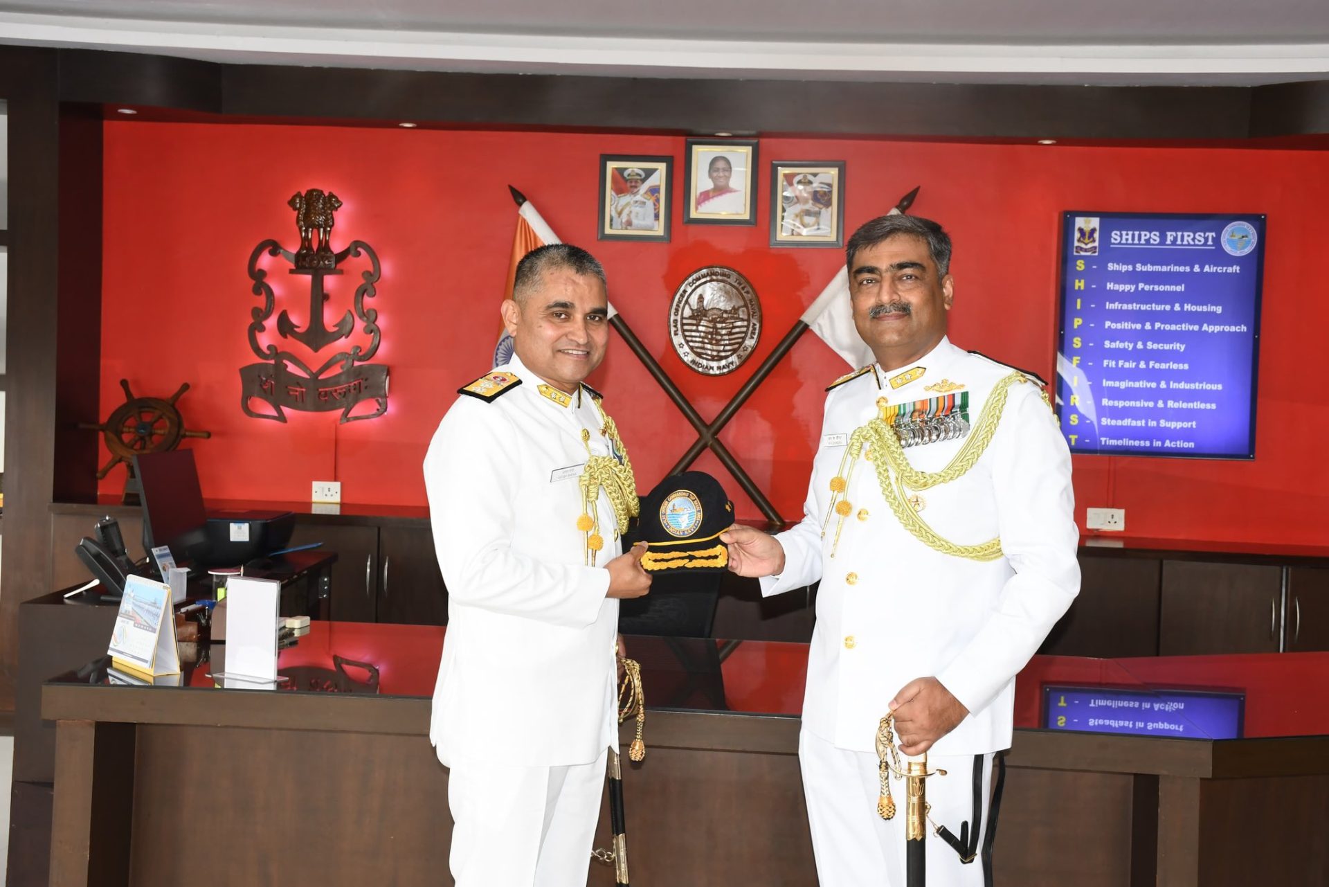 Rear Admiral Ravi Kumar Dhingra Hands Over Command to Rear Admiral ...