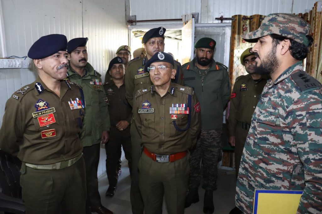 DGP J&K Nalin Prabhat Conducts Strategic Security Review in Doda