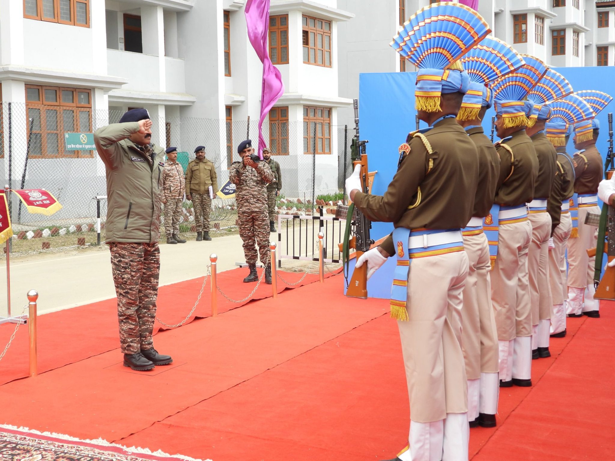 DG CRPF Gyanendra Pratap Singh Visits RTC & 185 Battalion Lethpora