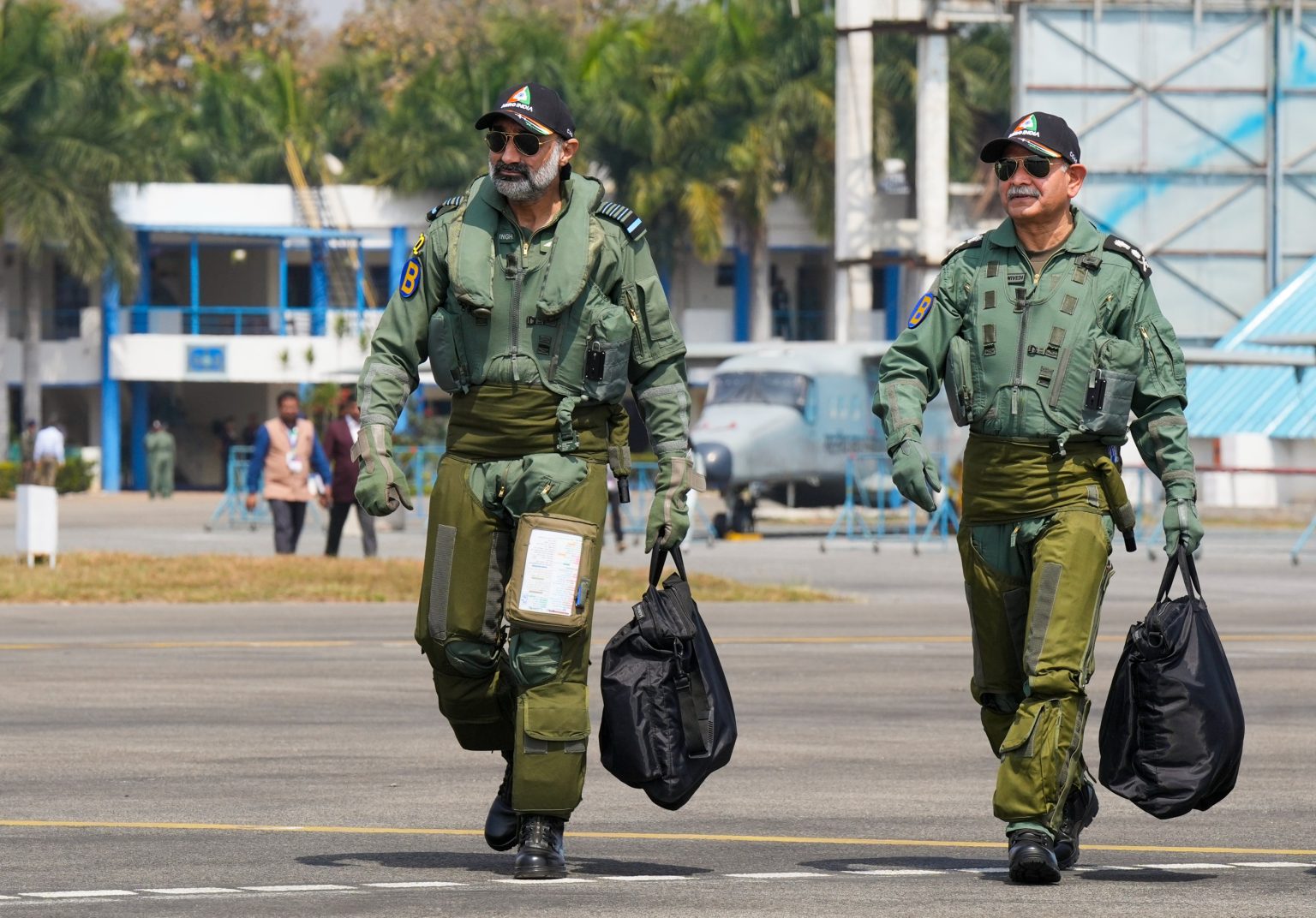 Army and Air Force Chief Fly Tejas Together at Aero India 2025