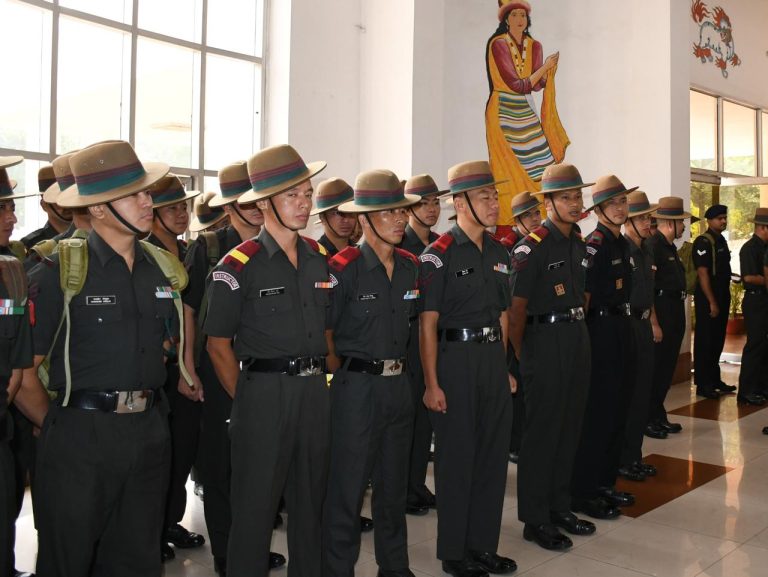 Lt Gen Sanjeev Chauhan Reviews Gorkha Rifles Regimental Centre (11 GRRC)