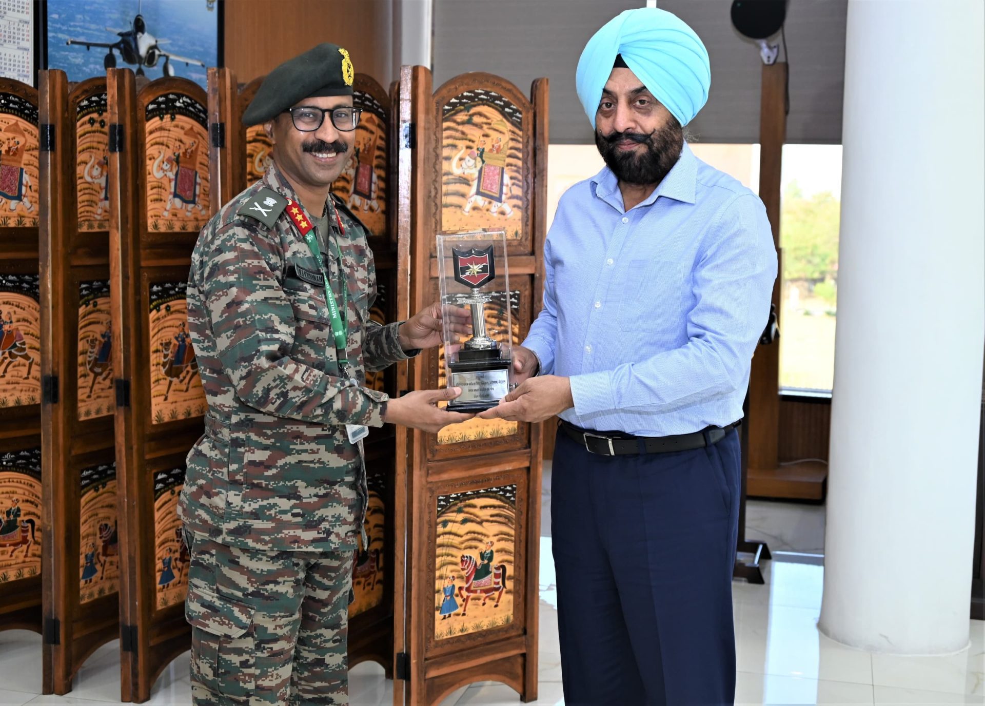 Lt Gen VMB Krishnan Visits Jaipur Military Station