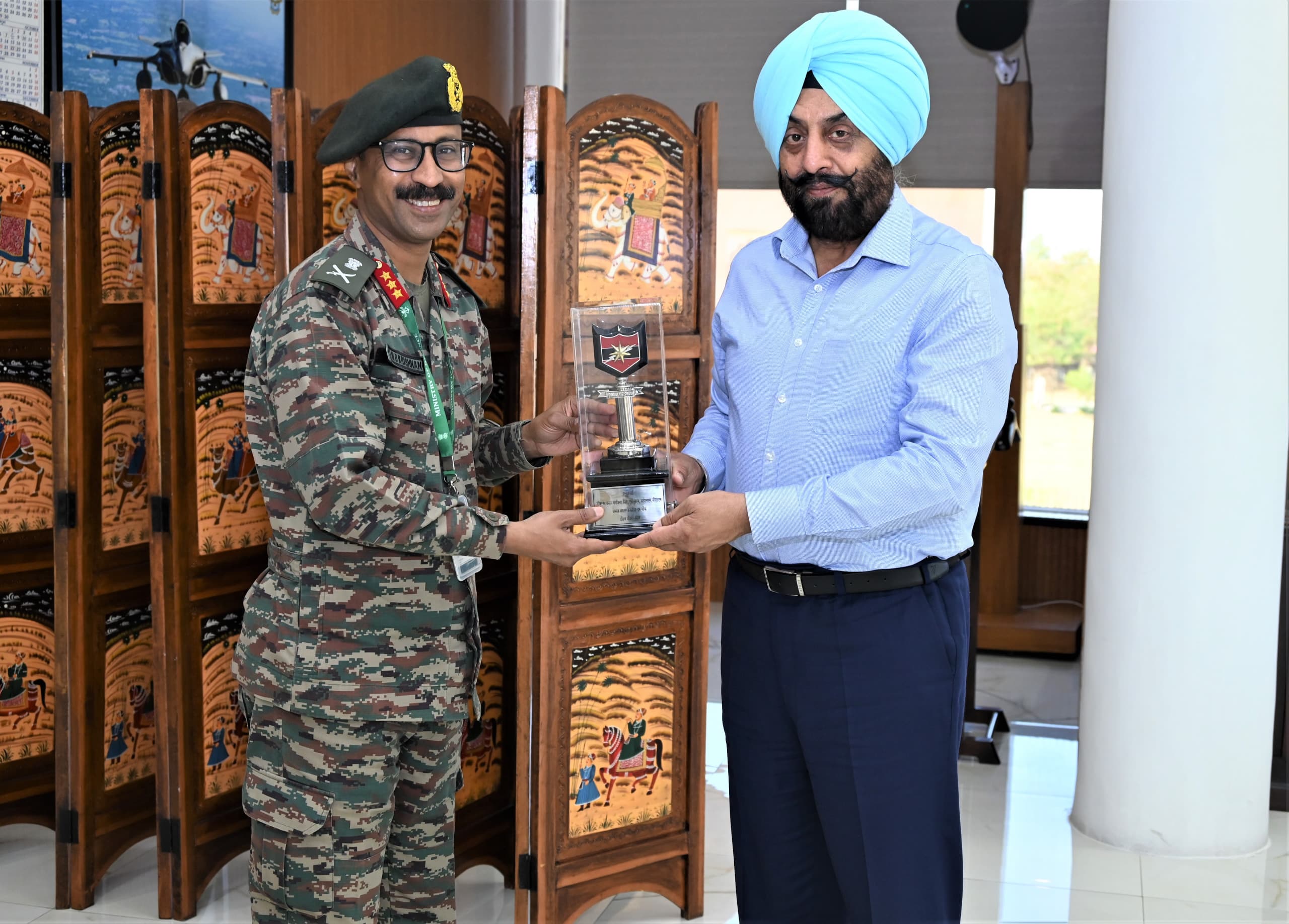 Lt Gen VMB Krishnan Visits Jaipur Military Station