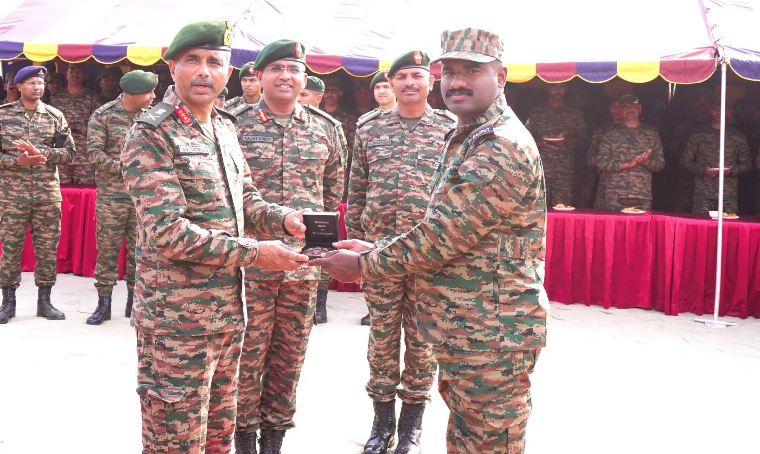 Lt Gen Manoj Kumar Katiyar Reviews Pine and Charging Ram Divisions