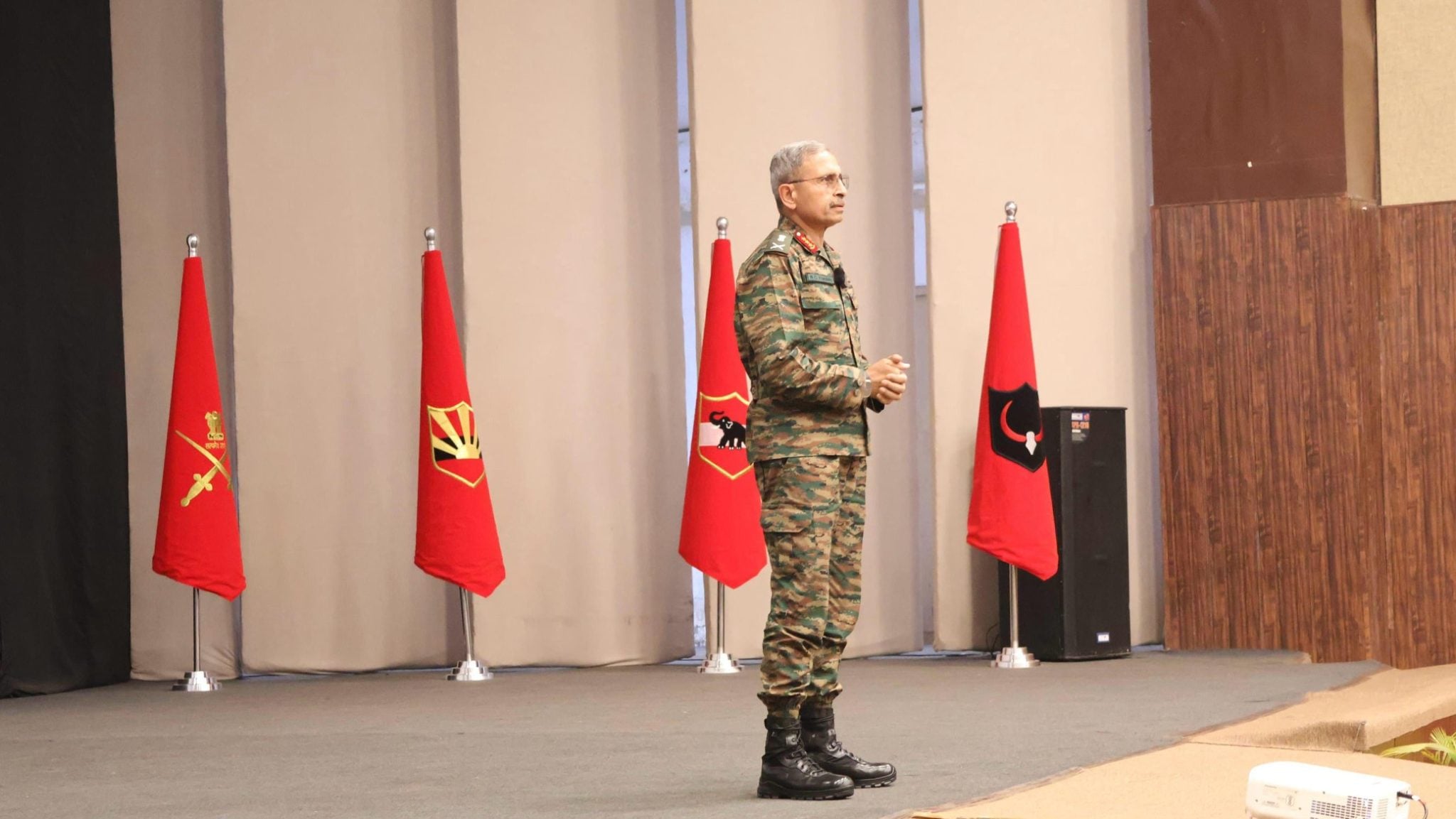 Lt Gen RC Tiwari Interacts with Officers at Eastern Command Preparatory Staff Course, Umroi