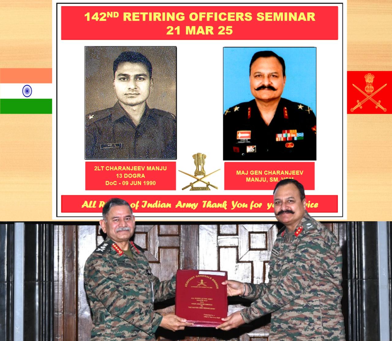 General Upendra Dwivedi Interacts with Retiring Officers at the ...