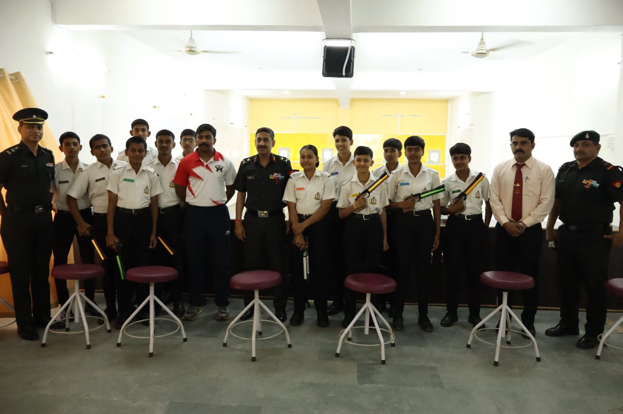 Major General Rohit Mehrotra Visits Rashtriya Military School Dholpur