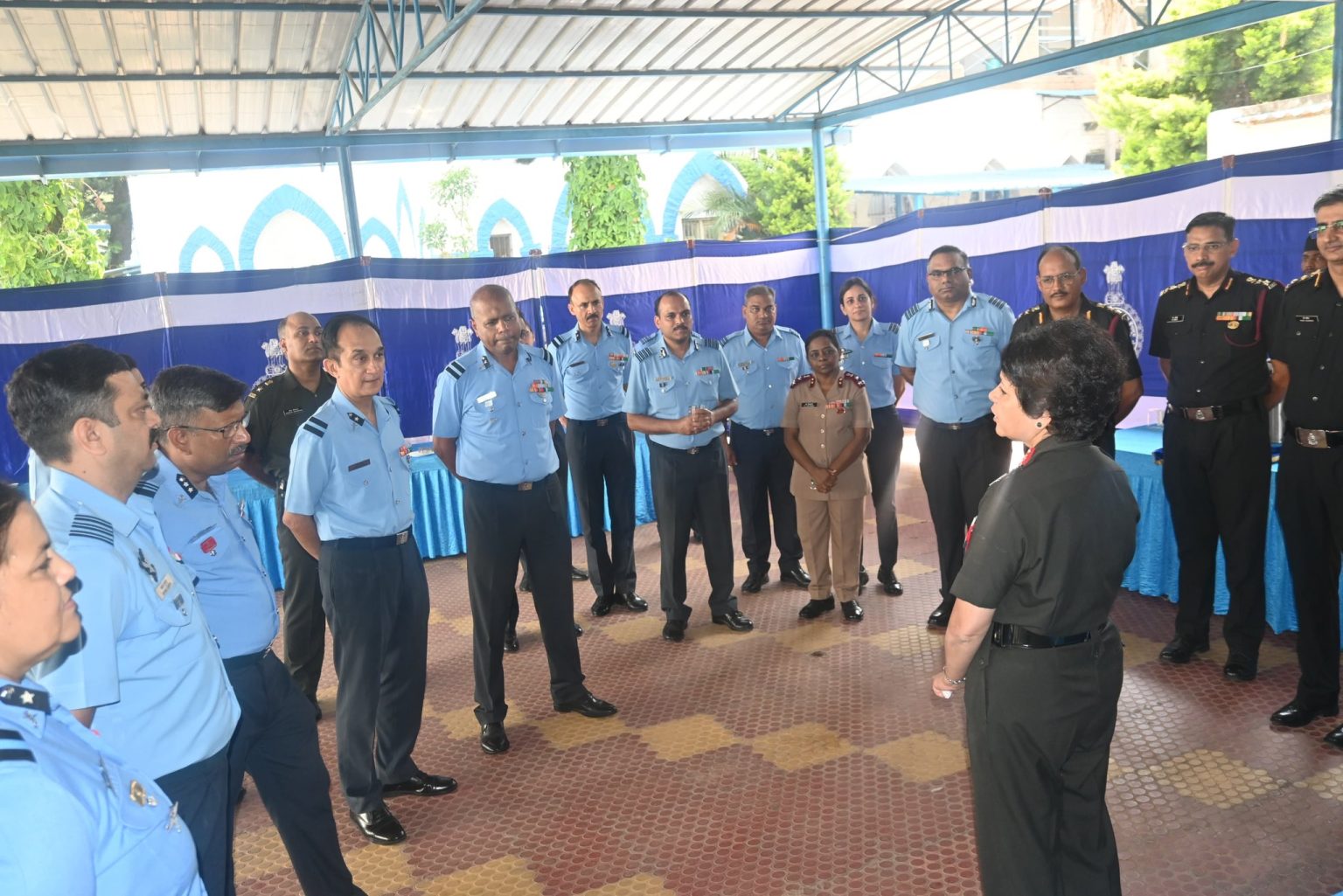 Lt Gen Sadhna S Nair Visits Command Hospital Air Force Bangalore