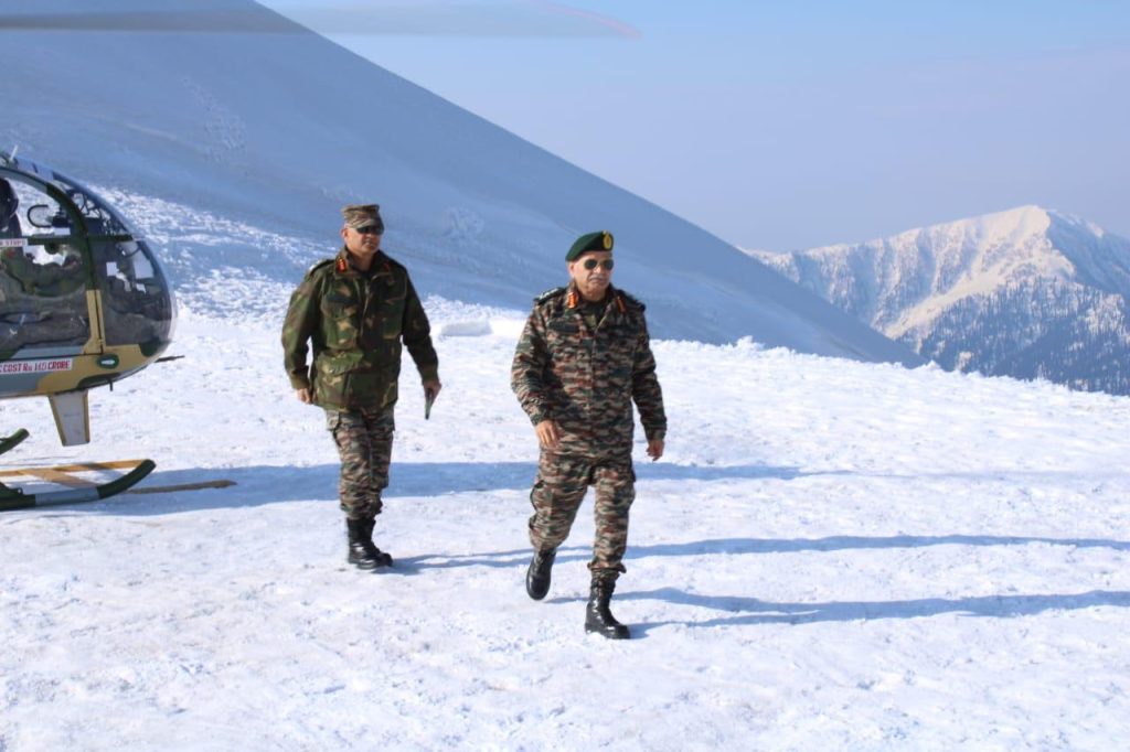 Indian Army Chief General Upendra Dwivedi Visits Line of Control (LoC)