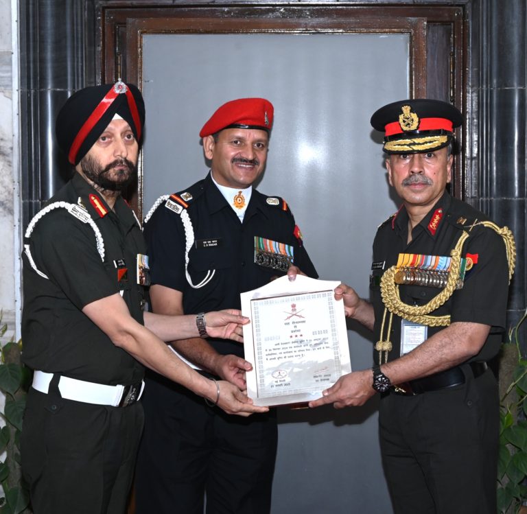 Lieutenant General NS Raja Subramani Awards VCOAS Citation to Four ...